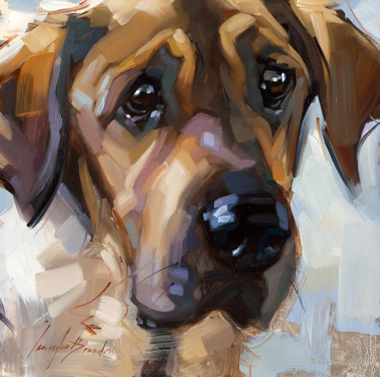 Yellow Labrador Retriever Art Print | Jen Brandon Studio