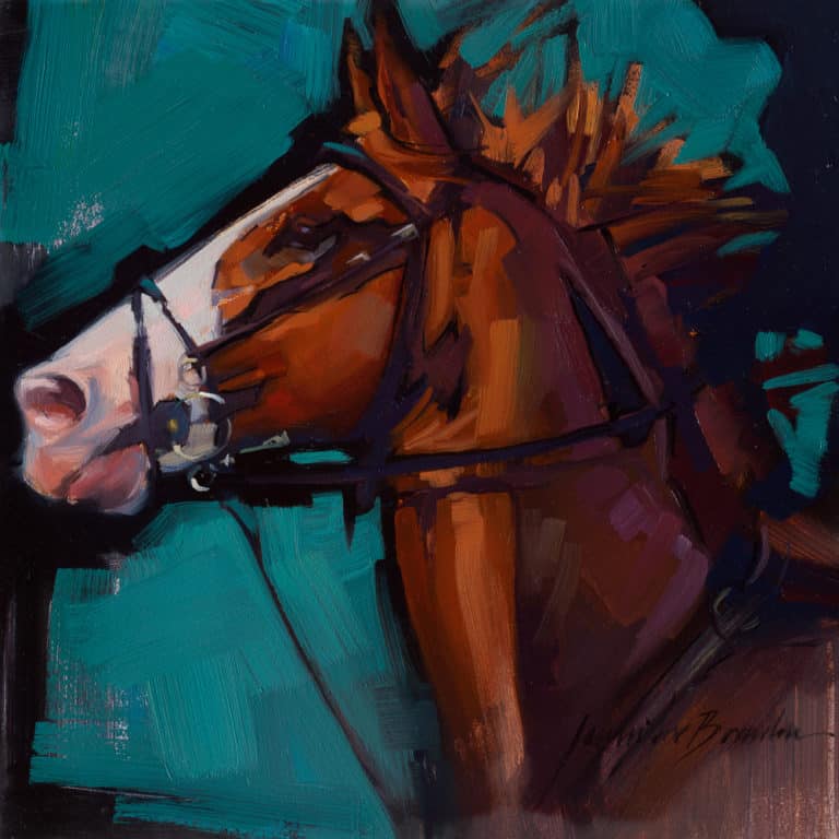 Bay Horse Art Print | Jen Brandon Studio