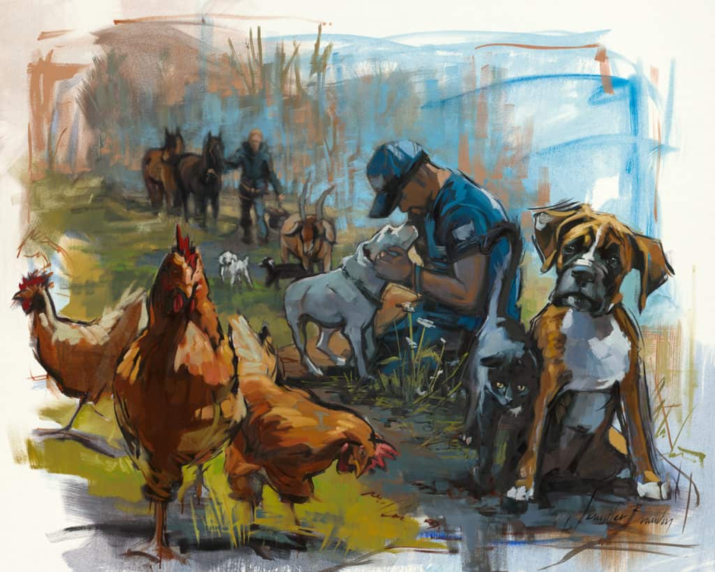 Farm Animals Art Print | Jen Brandon Studio